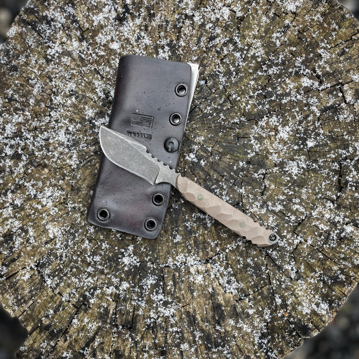 Scalpel in Earth Brown g10 – Wheelis Forge